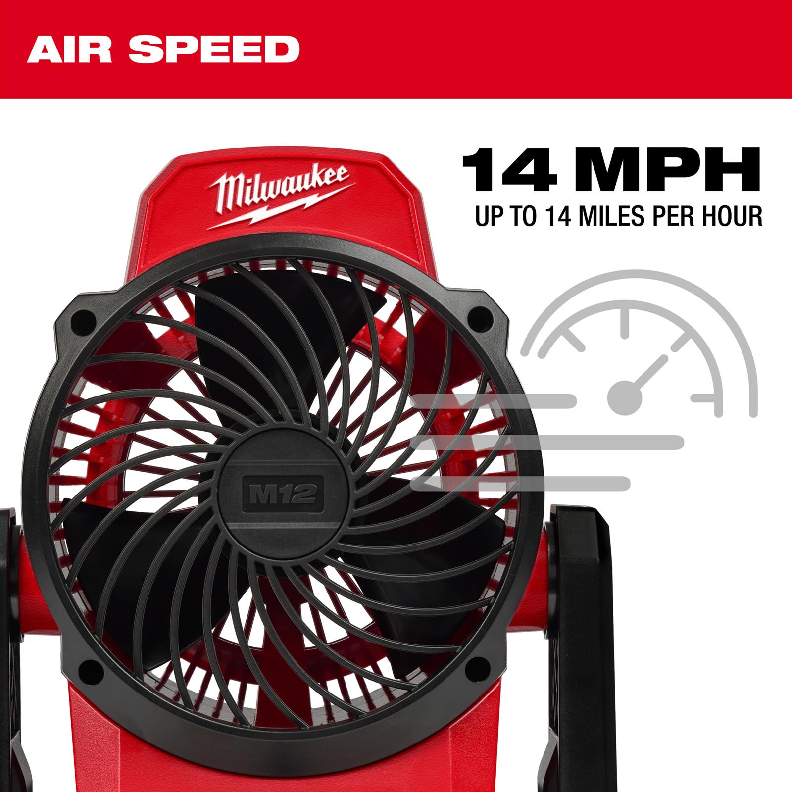 Milwaukee Tool 0820-20 Milwaukee M12 Mounting Fans | Summit Racing