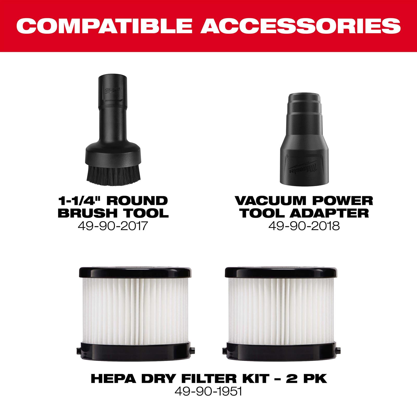 Milwaukee Tool 0882-20 Milwaukee M18 Compact Vacuum Cleaners | Summit ...