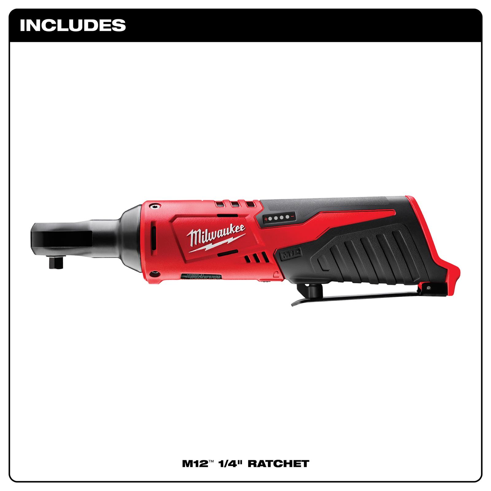 Milwaukee Tool 2456-20 Milwaukee M12 Cordless 1/4 in. Ratchets | Summit ...