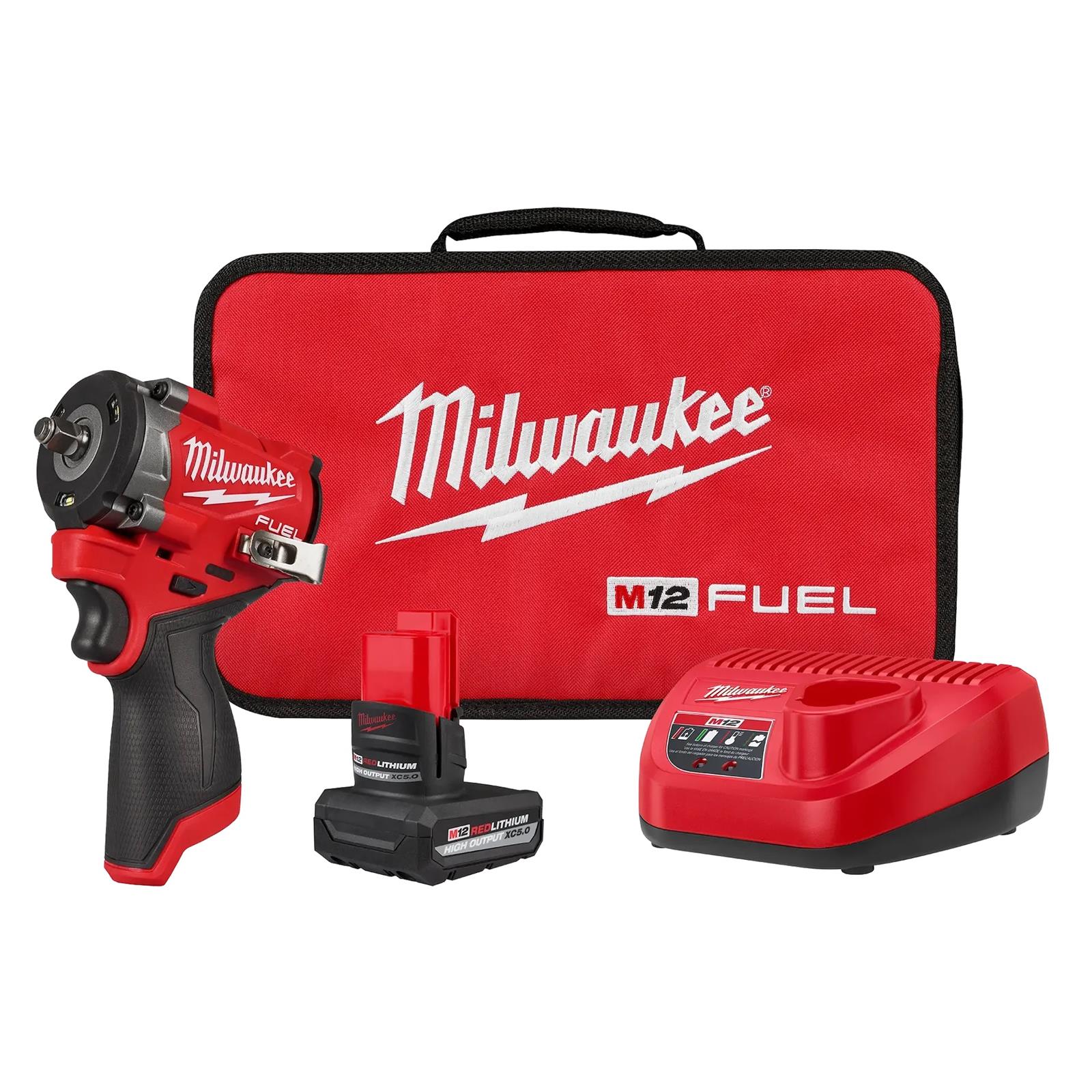 Milwaukee Tool 2562-21 Milwaukee M12 FUEL Stubby Impact Wrenches ...