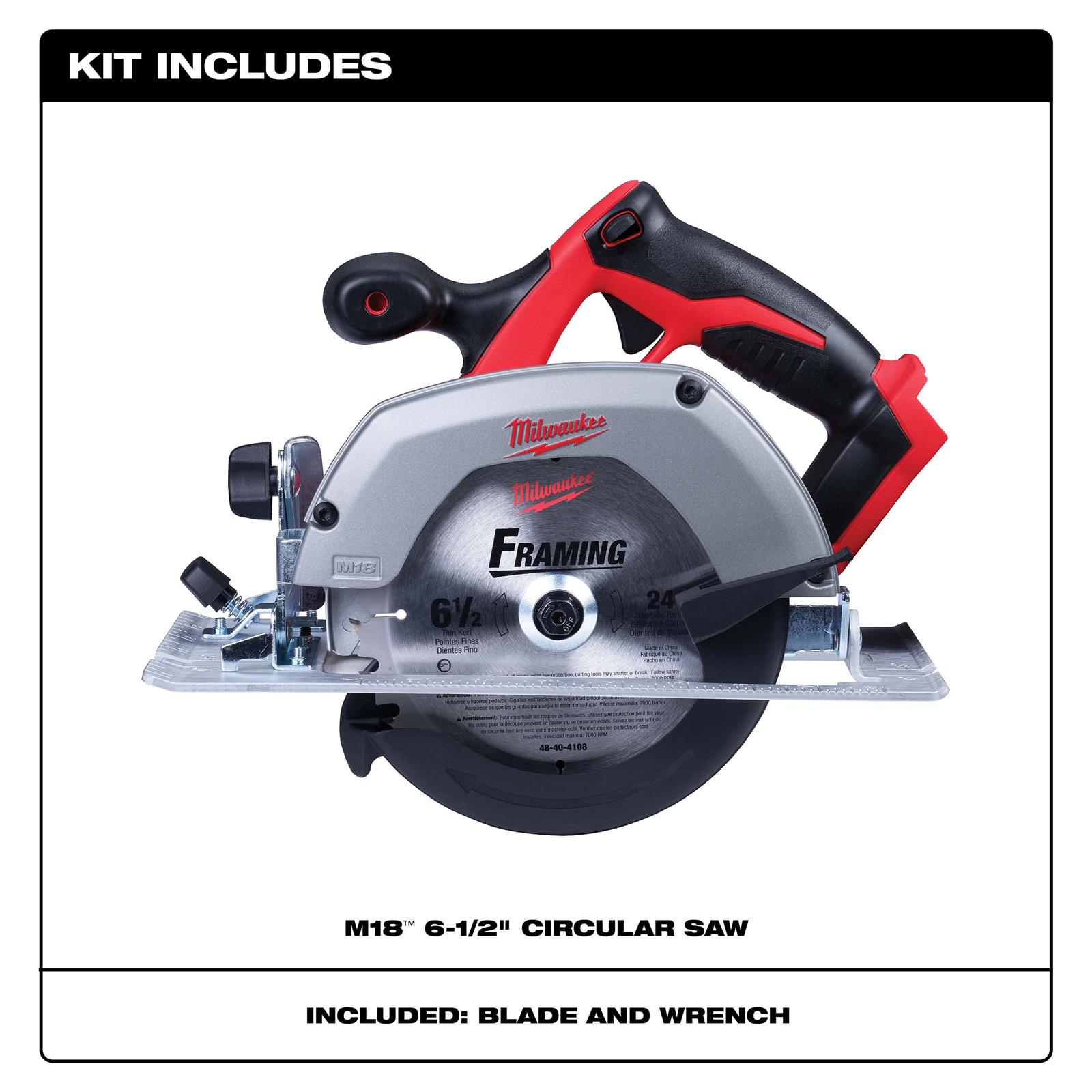 Milwaukee Tool 2630-20 Milwaukee M18 6 1/2 in. Circular Saws | Summit ...
