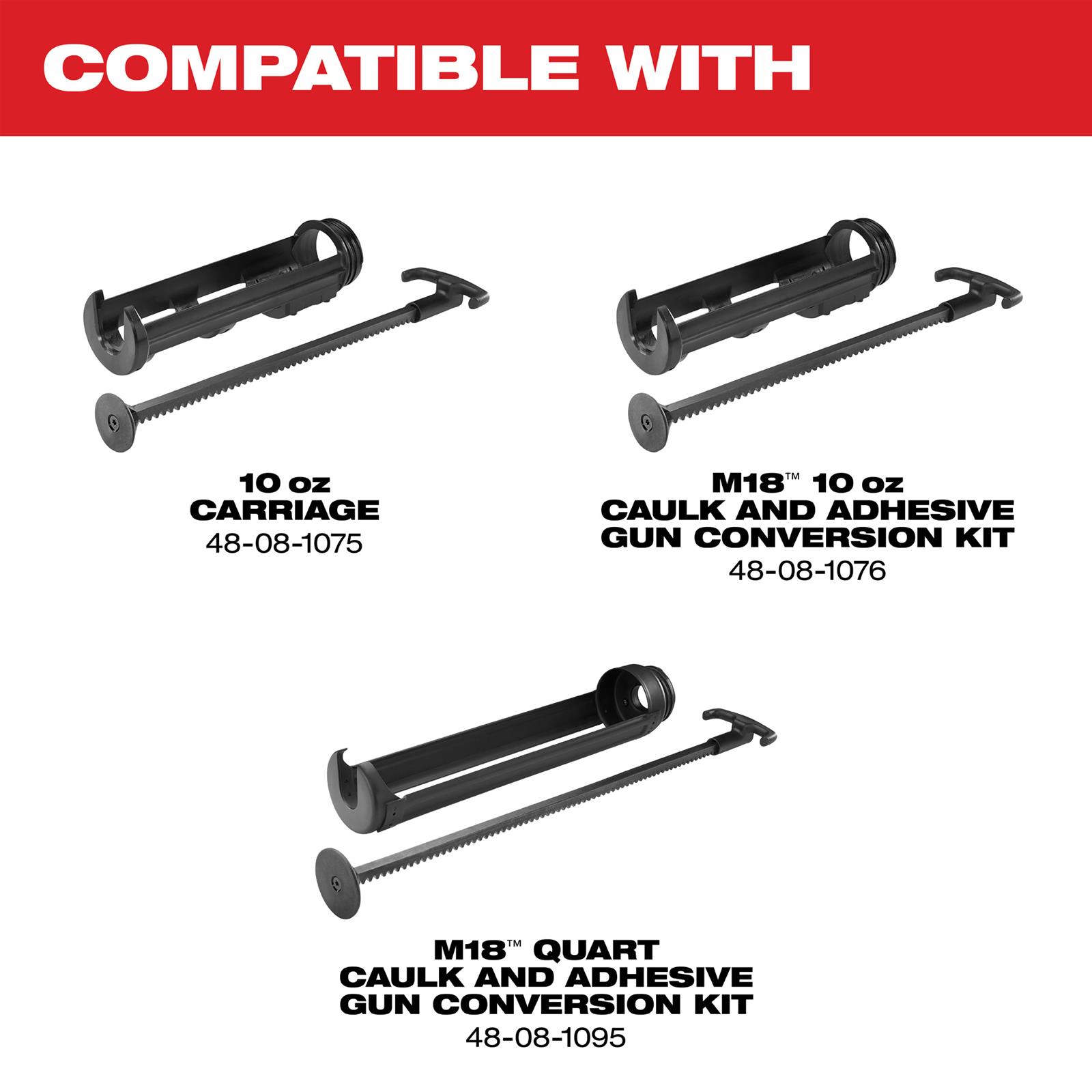 Milwaukee Tool 2641-20 Milwaukee M18 Cordless Caulk and Adhesive Guns ...