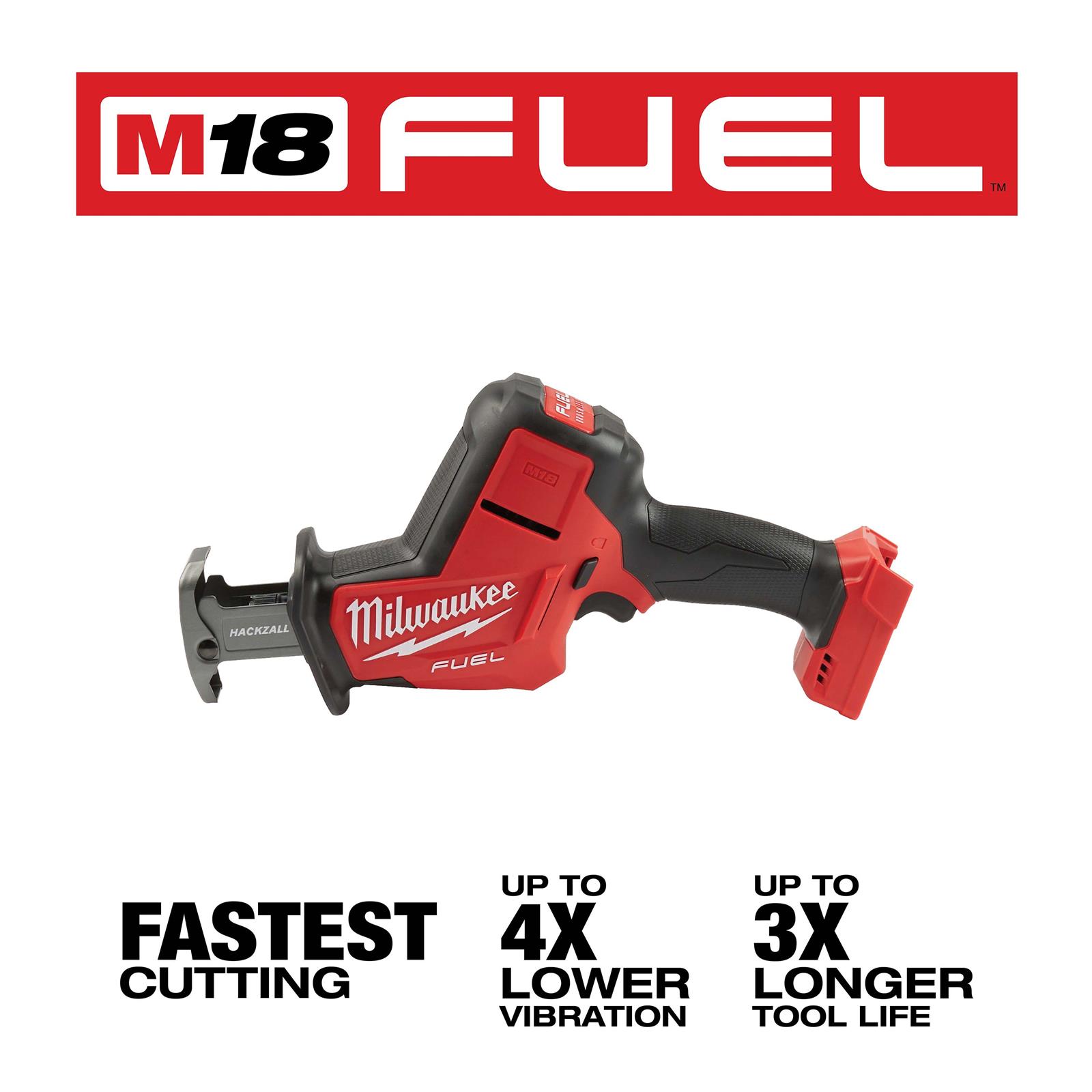 Milwaukee Tool 2719-20 Milwaukee M18 FUEL HACKZALL Reciprocating Saws ...