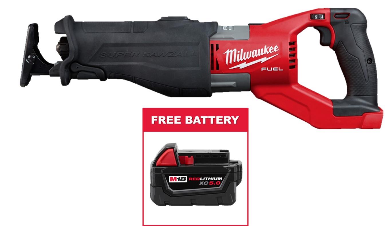 Milwaukee Tool 2722-20 Milwaukee M18 FUEL SUPER SAWZALL Reciprocating ...