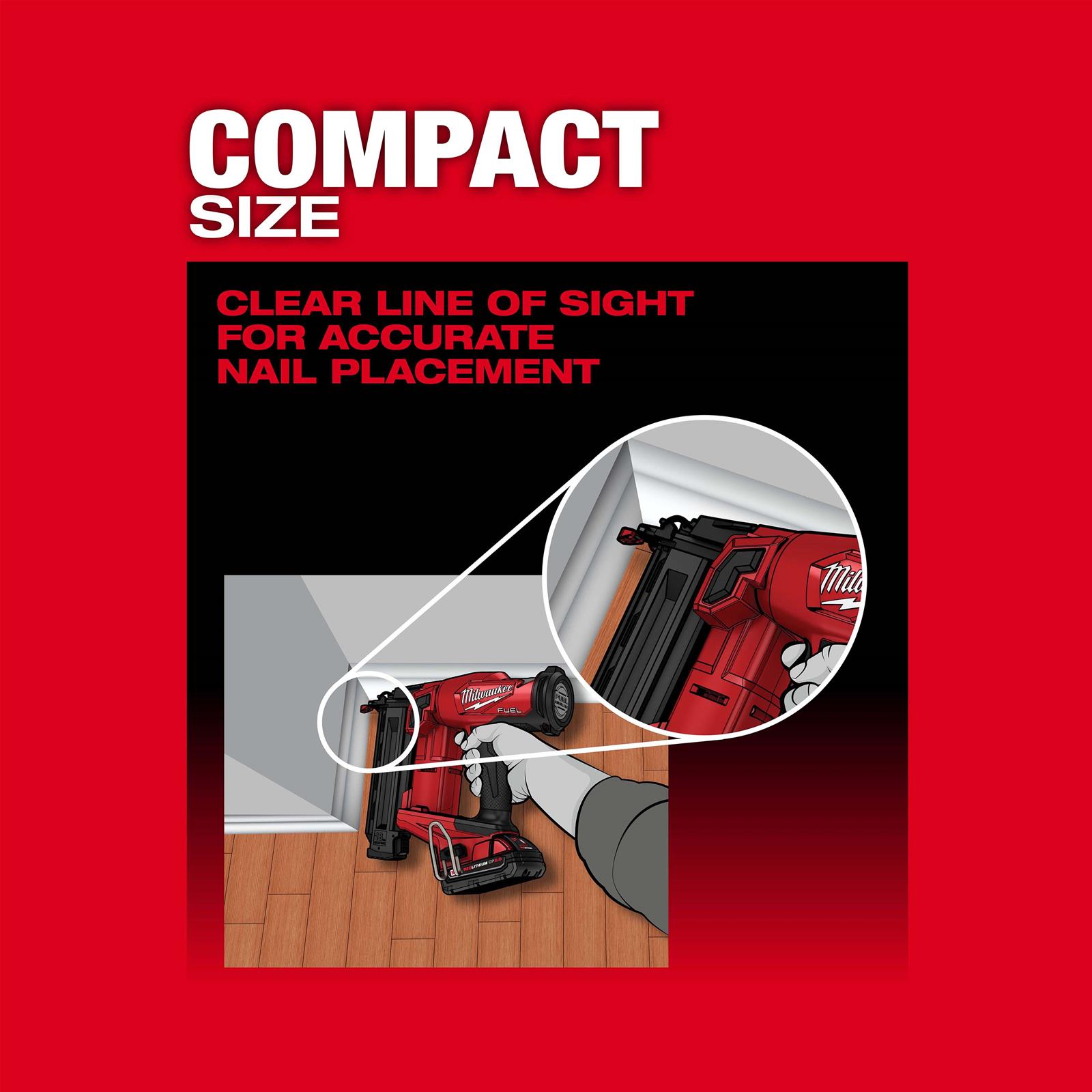 Milwaukee Tool 2746-20 Milwaukee M18 FUEL 18-Gauge Brad Nailers ...