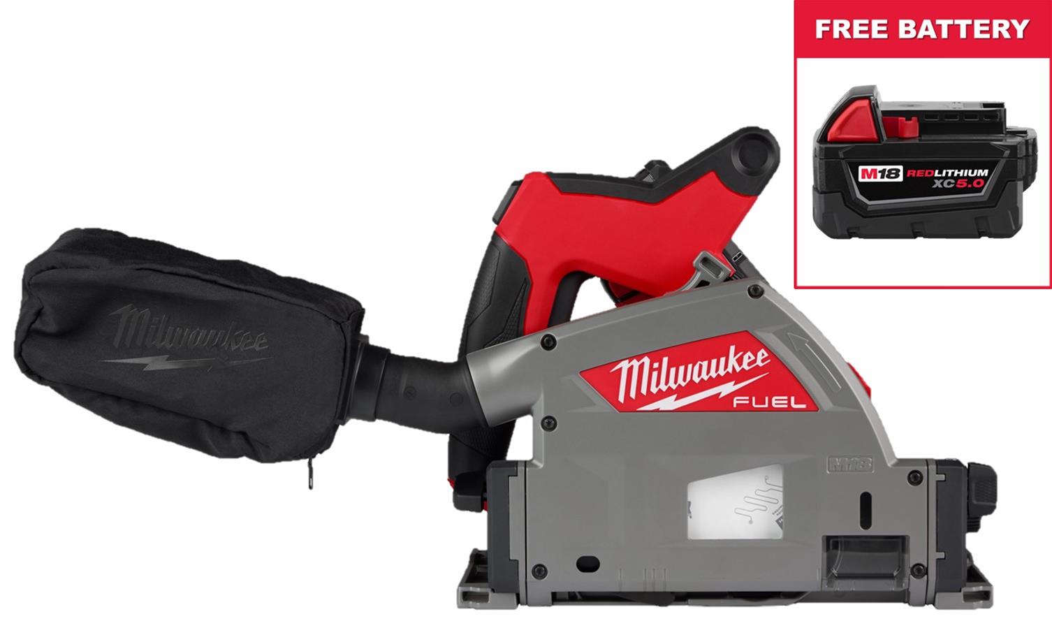 Milwaukee Tool 2831-20 Milwaukee M18 FUEL 6 1/2 in. Plunge Track Saws ...