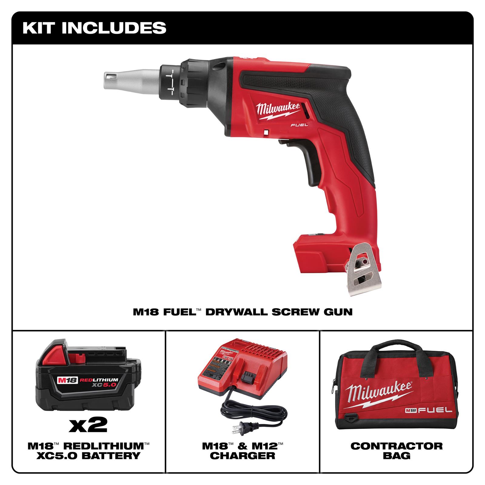 Milwaukee Tool 2866-22 Milwaukee M18 FUEL Brushless Cordless Lithium ...