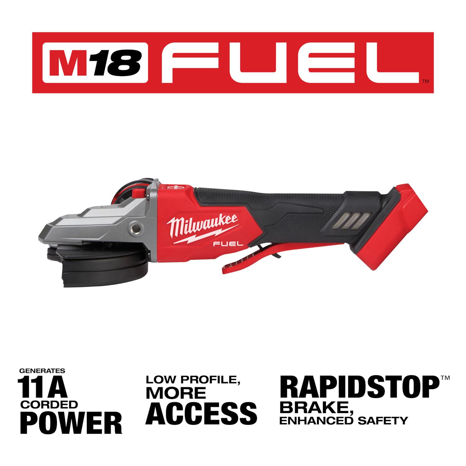 Milwaukee Tool 2886-20 Milwaukee M18 FUEL 5 in. Flathead Braking ...