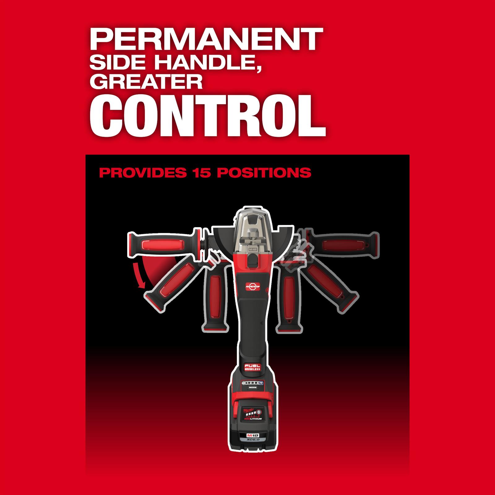Milwaukee Tool 2986-20 Milwaukee M18 FUEL 4.5 in./5 in. Dual-Trigger ...