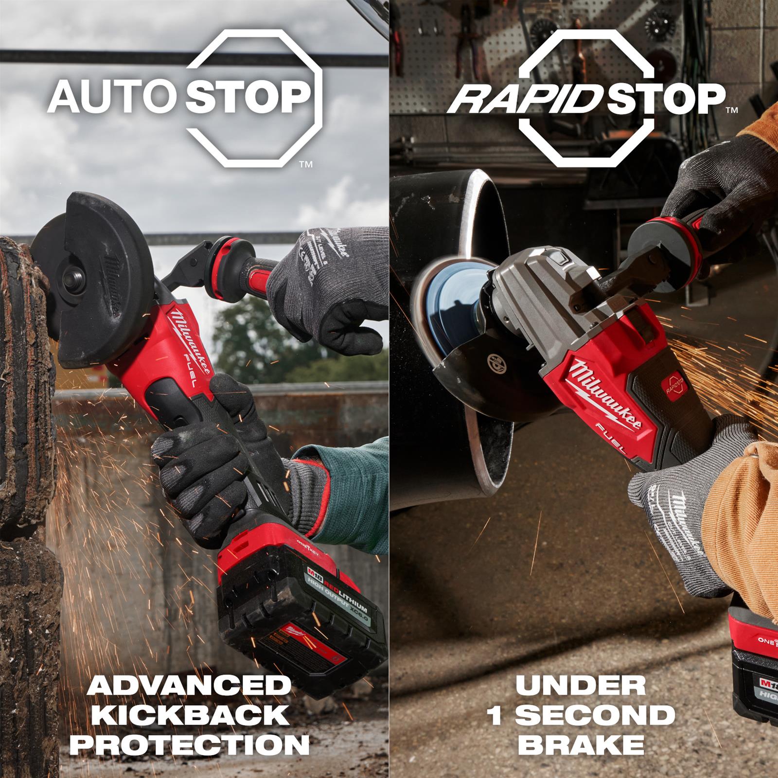 Milwaukee Tool 2986-20 Milwaukee M18 FUEL 4.5 in./5 in. Dual-Trigger ...