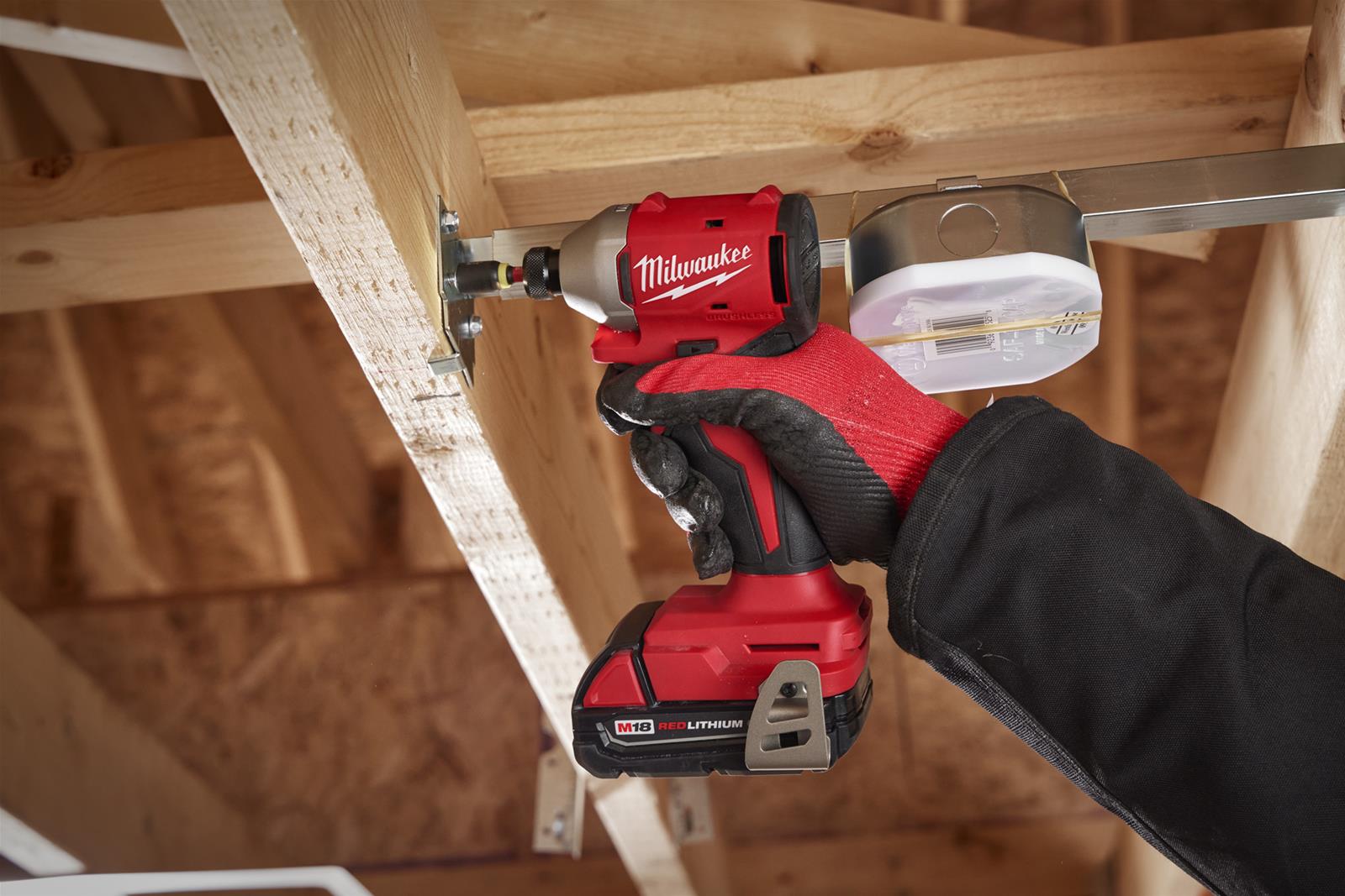Milwaukee Tool 3650-20 Milwaukee M18 Compact Brushless 1/4 in. Hex ...