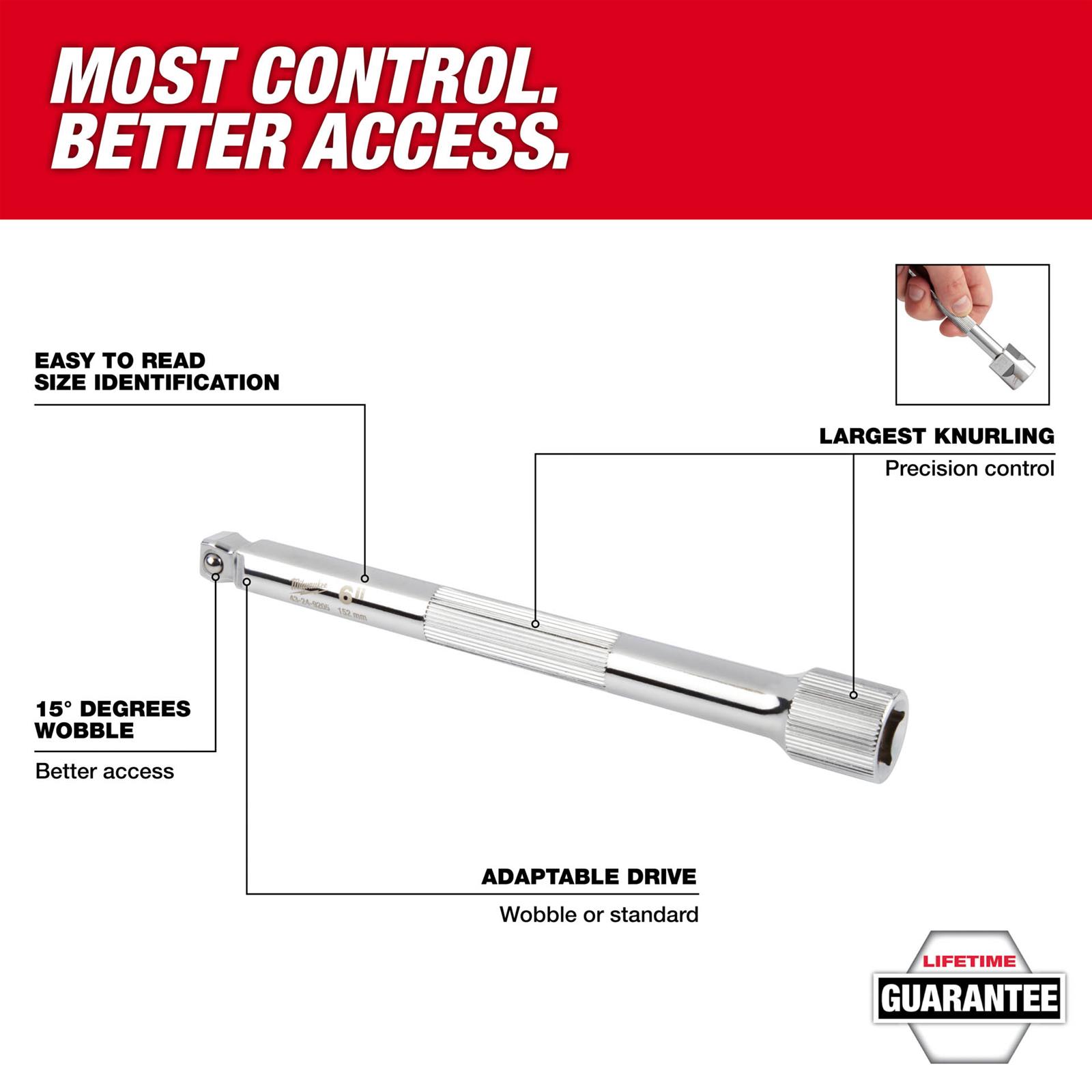 Milwaukee Tool 43-24-9205 Milwaukee Wobble Extensions | Summit Racing