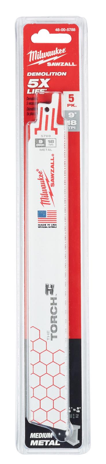 Milwaukee Tool 48-00-5788 Milwaukee SAWZALL TORCH Metal Demolition ...