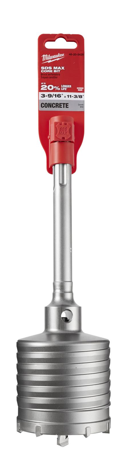 Milwaukee Tool 48-20-5428 Milwaukee SDS MAX One-Piece Core Bits ...