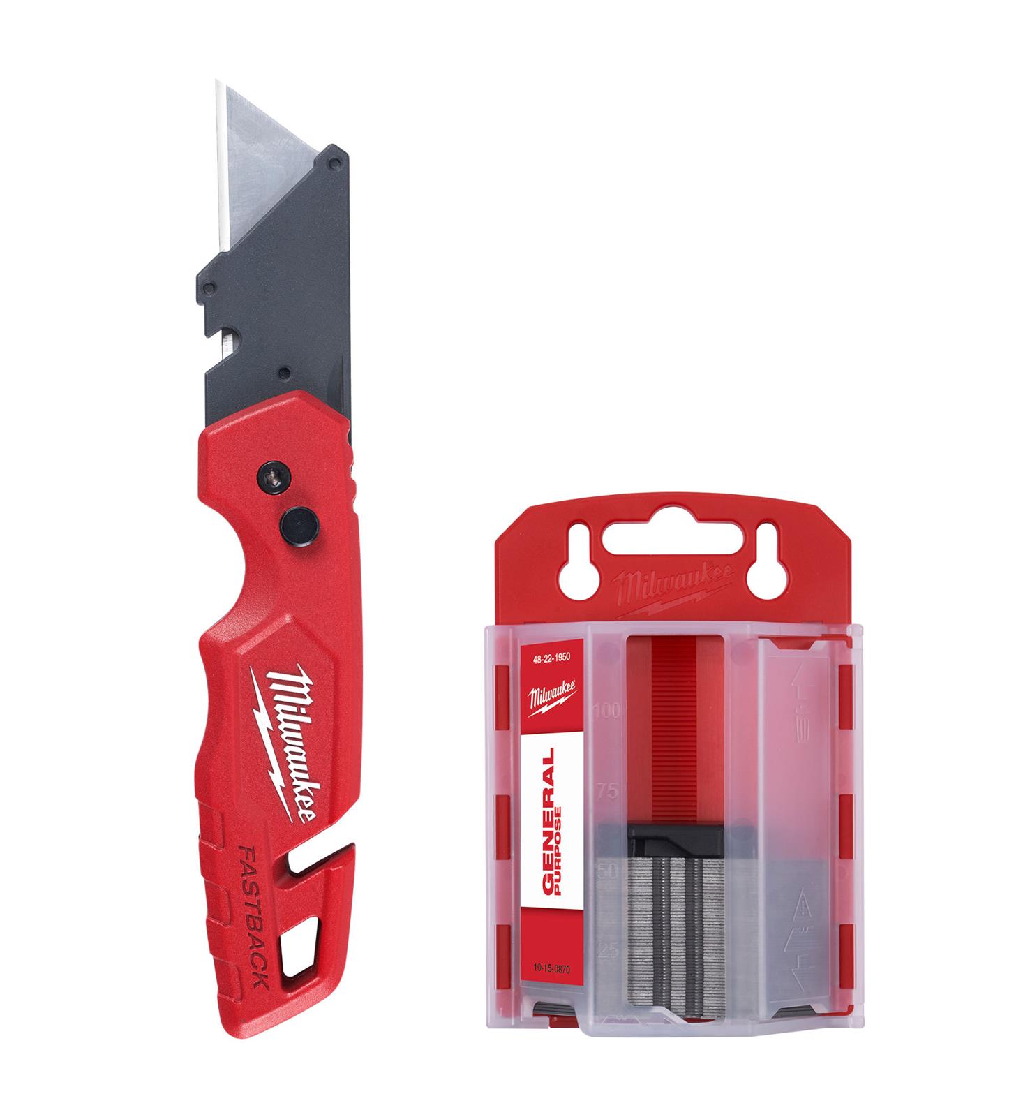 Milwaukee Tool 48-22-1504 Milwaukee FASTBACK Folding Utility Knives ...