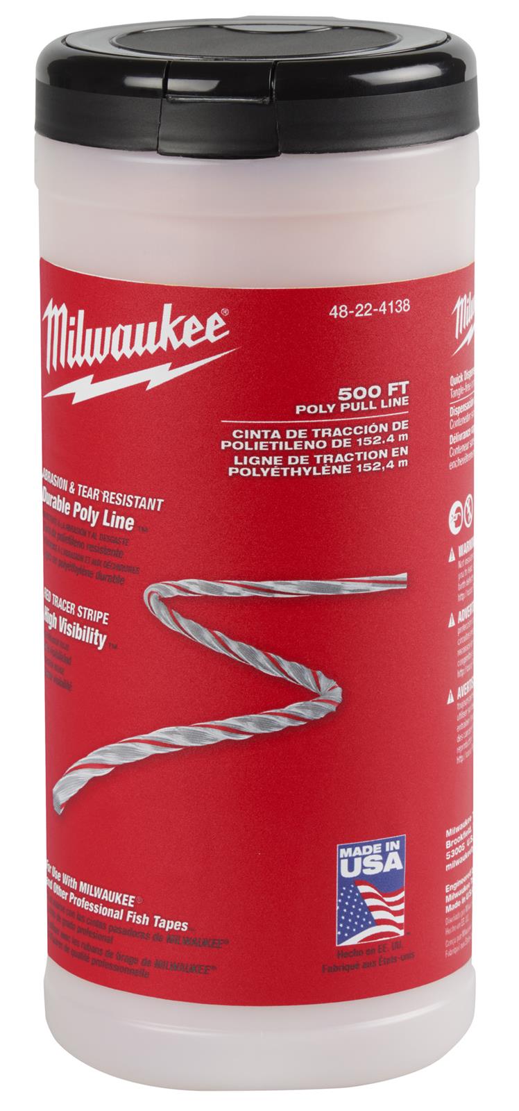 Milwaukee Tool 48-22-4138 Milwaukee Fish Tape Pull Lines | Summit Racing