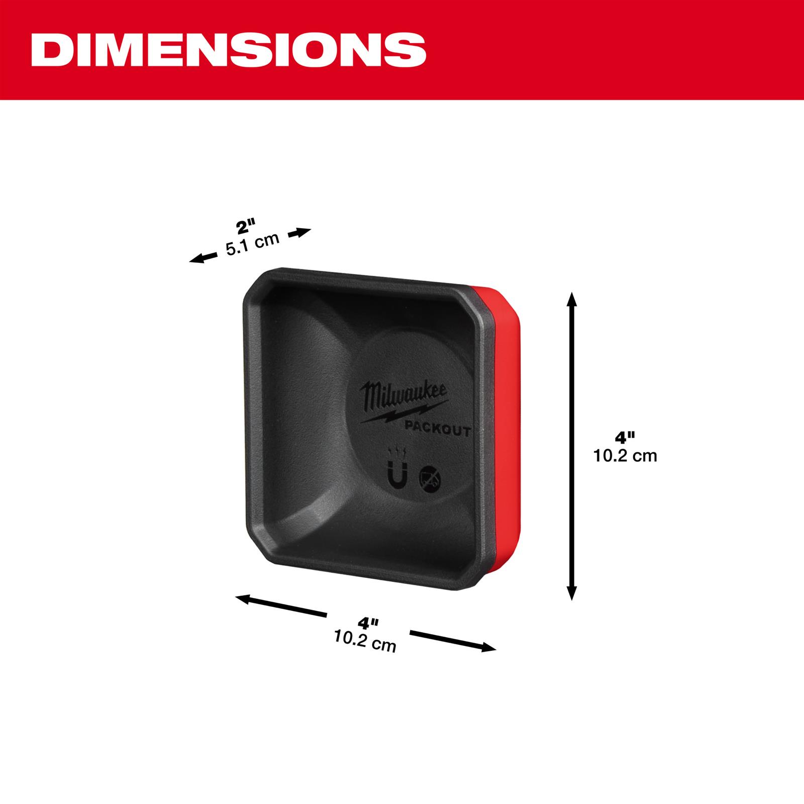 Milwaukee Tool 48-22-8070 Milwaukee PACKOUT Magnetic Bins | Summit Racing