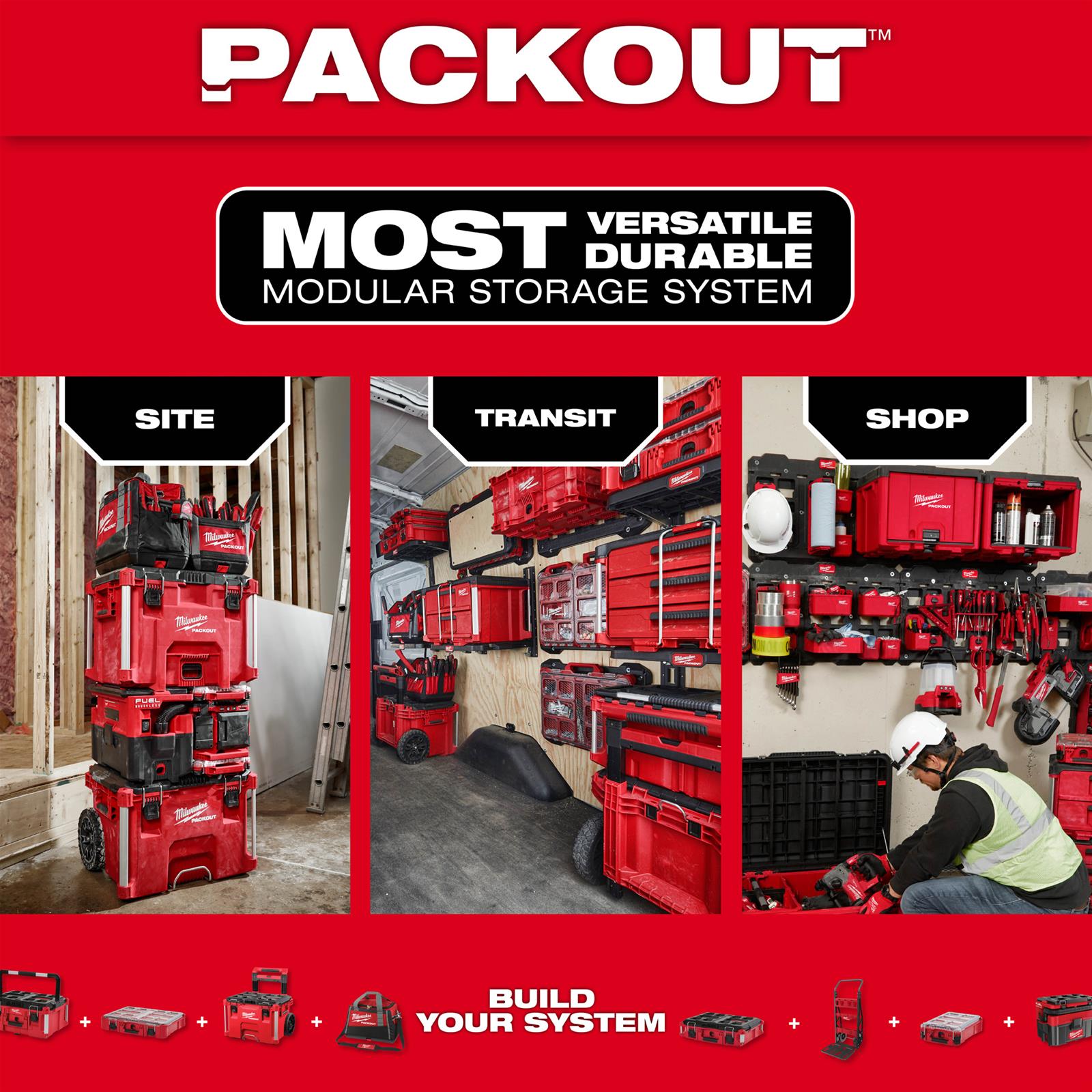 Milwaukee Tool 48-22-8071 Milwaukee PACKOUT Magnetic Bins | Summit Racing