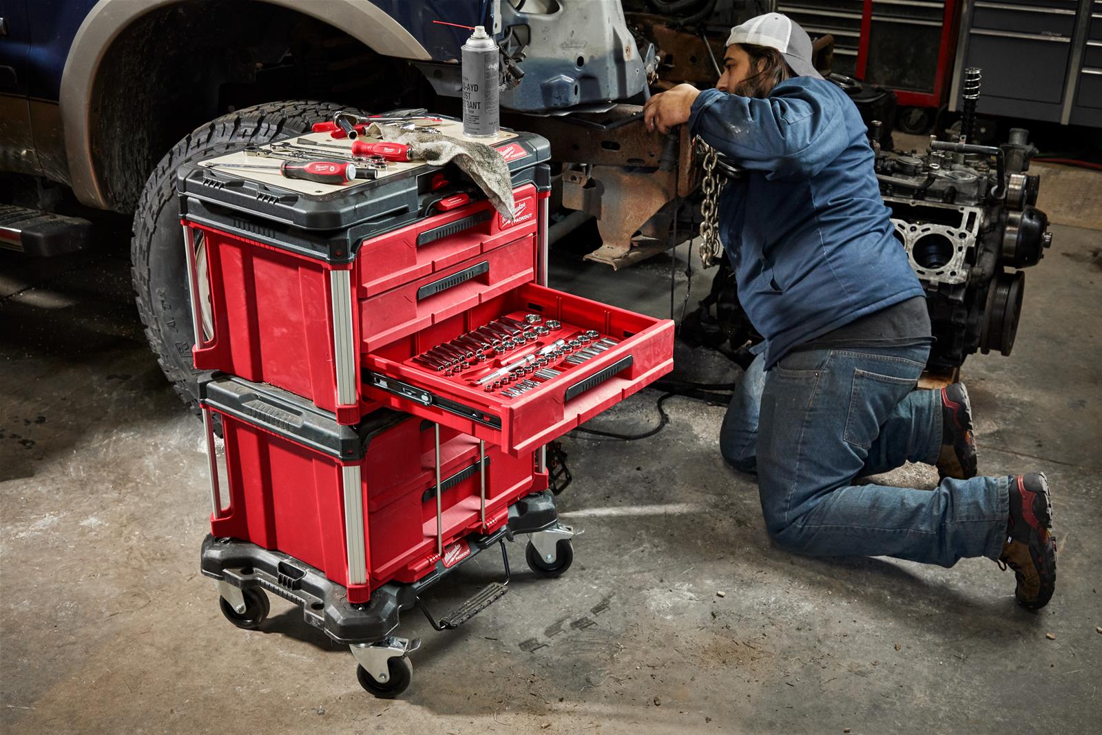Milwaukee Tool PACKOUT-KIT Milwaukee PACKOUT Toolboxes | Summit Racing