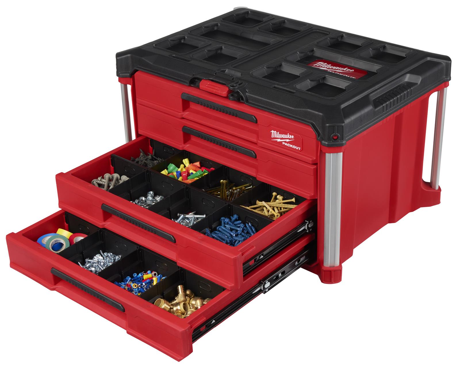 Milwaukee Tool 48-22-8444 Milwaukee PACKOUT 4-Drawer Toolboxes | Summit ...