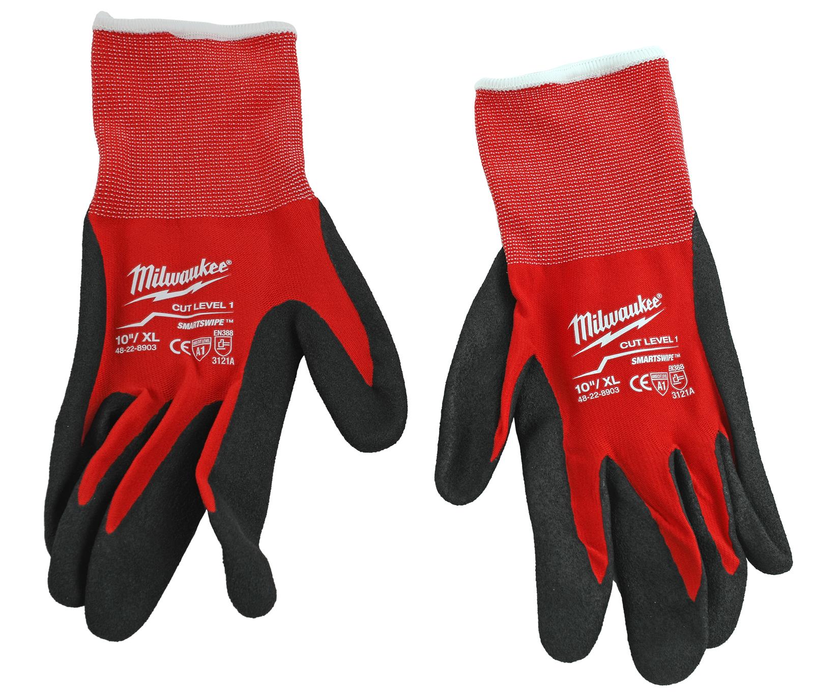 Milwaukee Tool 48-22-8903B Milwaukee Cut Level 1 Dipped Gloves | Summit ...