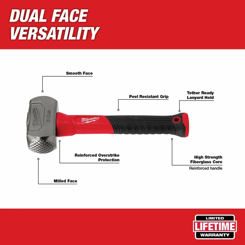 Milwaukee Tool 48-22-9310 Milwaukee 3 lb. Fiberglass Drilling Hammers | Summit Racing