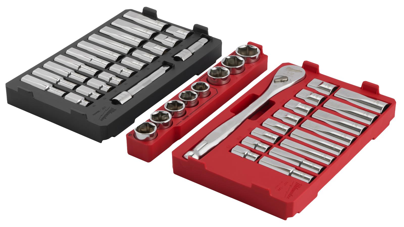 Milwaukee Tool 48-22-9487 Milwaukee 47-Piece Ratchet and Socket Sets | Summit Racing