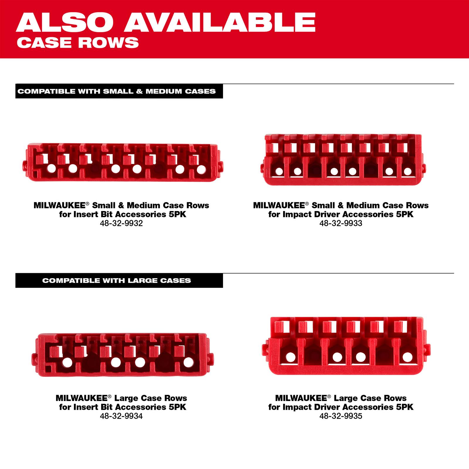 Milwaukee Tool 48-32-9932 Milwaukee Customizable Accessory Case Rows ...