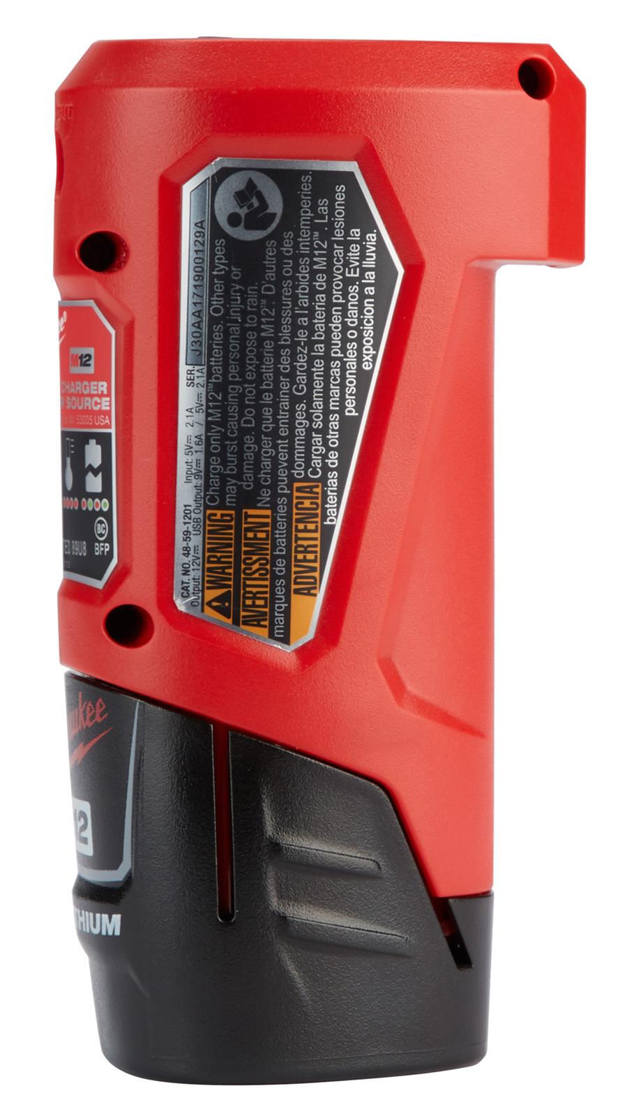 Milwaukee Tool 48-59-1201 Milwaukee M12 Compact Chargers and Power ...