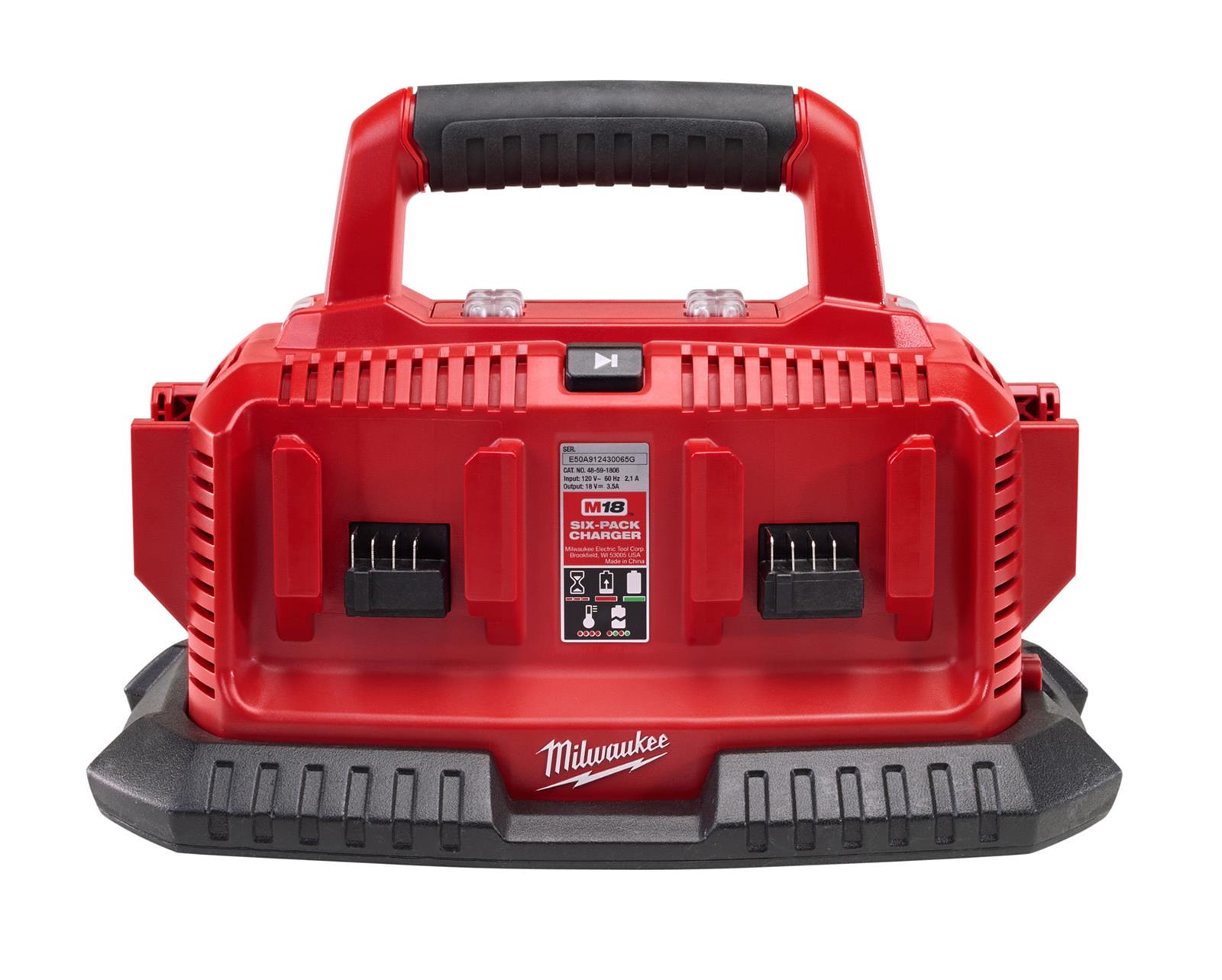 Milwaukee Tool 48-59-1806 Milwaukee M18 Six Pack Sequential Chargers ...