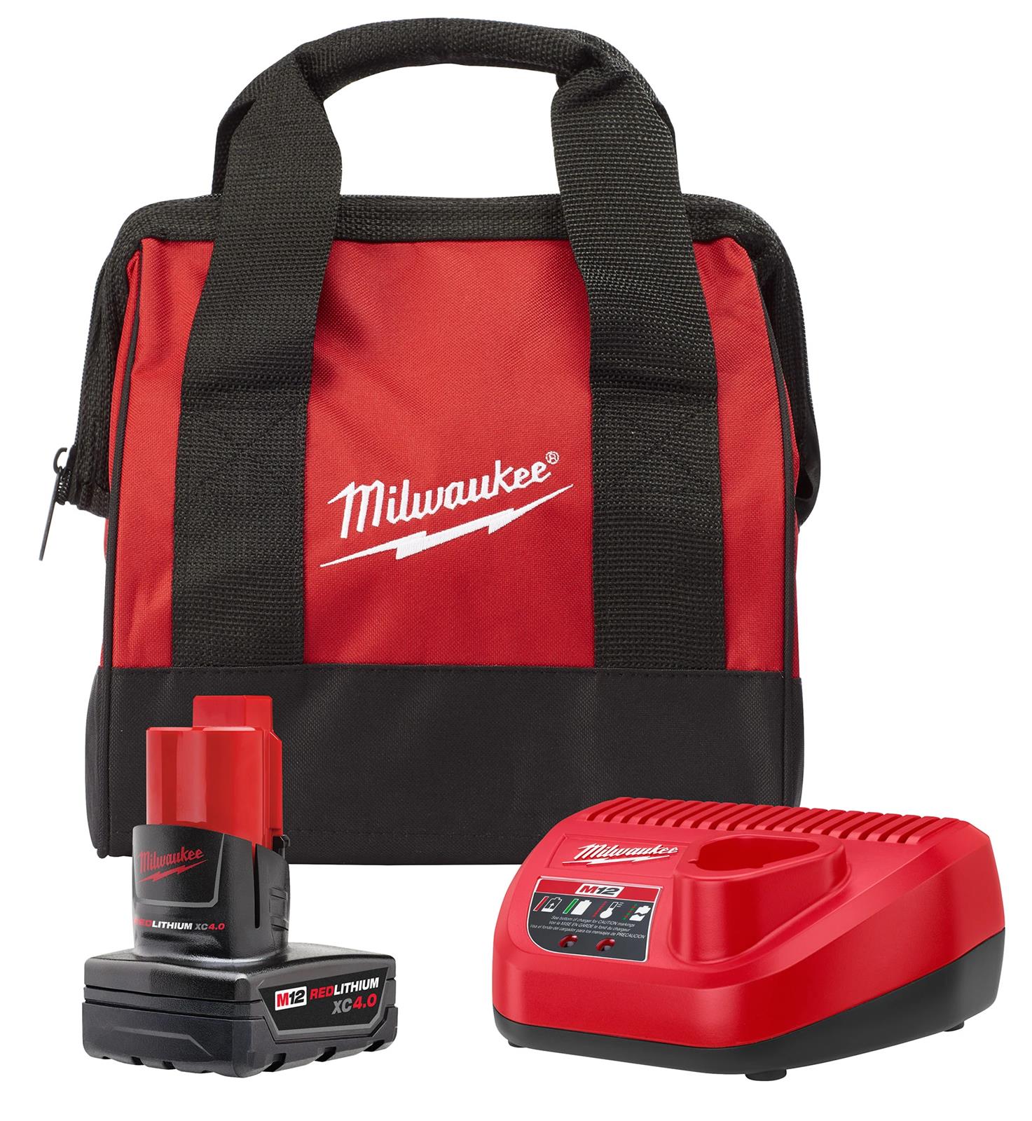 Milwaukee Tool 48-59-2440 Milwaukee M12 REDLITHIUM XC4.0 Starter Kits ...