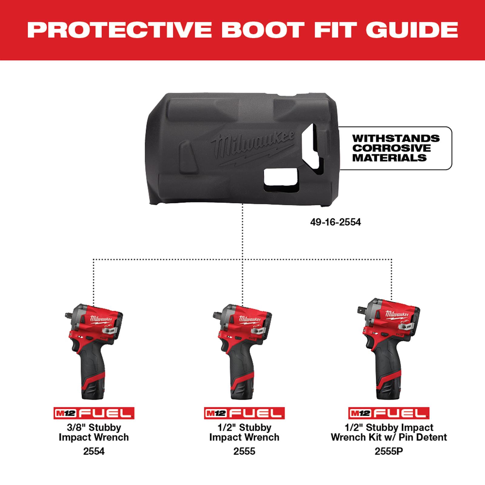 Milwaukee Tool 49-16-2554 Milwaukee M12 FUEL Stubby Impact Driver ...