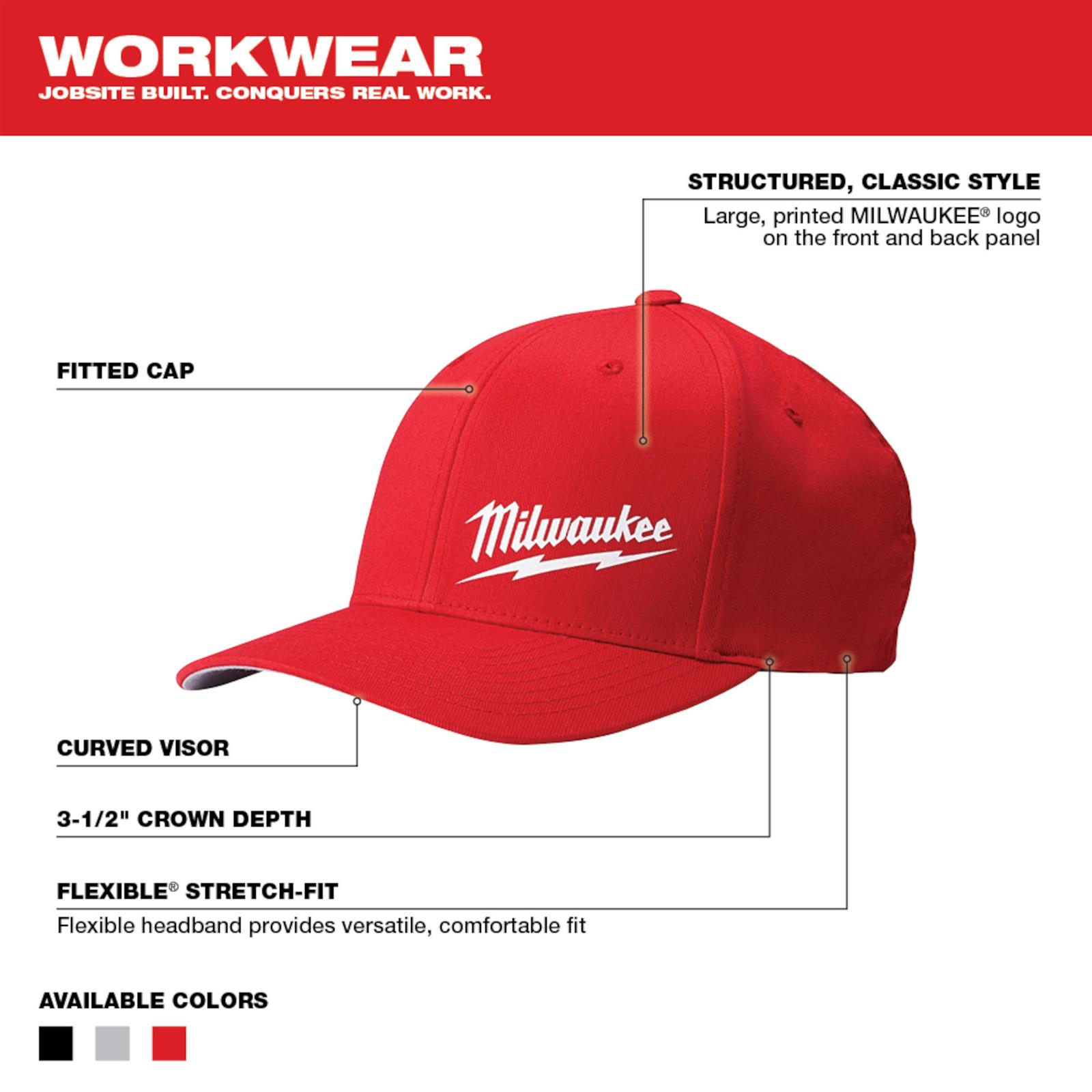 Milwaukee Tool 504R-SM Milwaukee Fitted Hats | Summit Racing