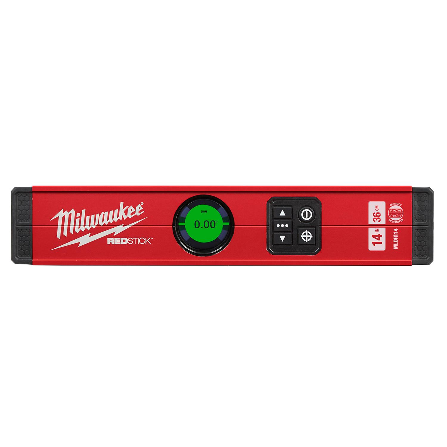 Milwaukee Tool MLDIG14 Milwaukee REDSTICK Digital Levels with PIN-POINT ...