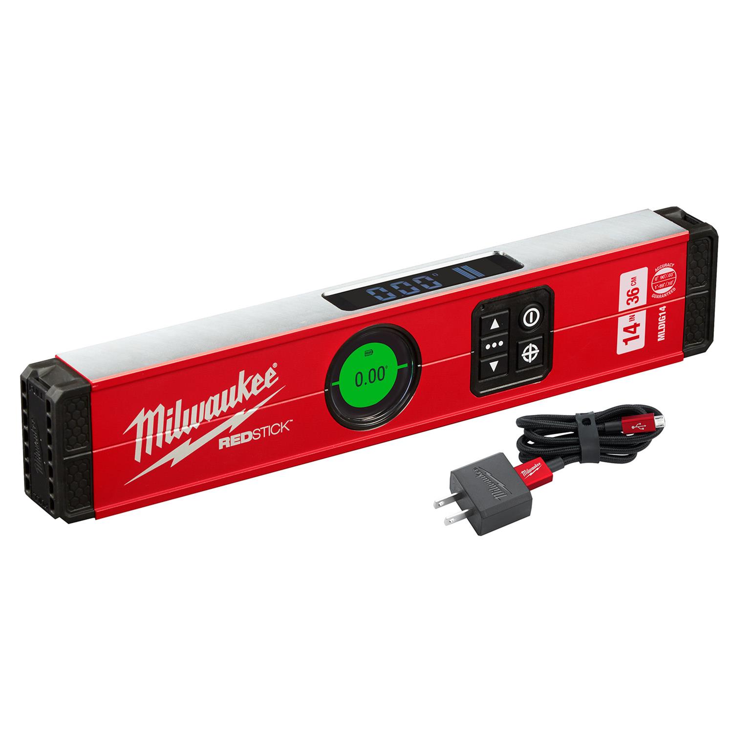Milwaukee Tool MLDIG14 Milwaukee REDSTICK Digital Levels with PIN-POINT ...