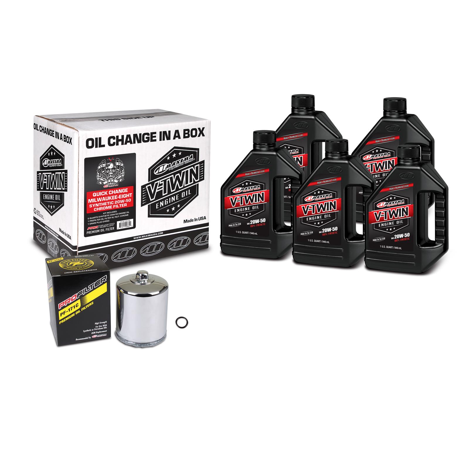 Maxima Racing Oils - Powersports 90-129015PC Maxima V-Twin Oil Quick ...