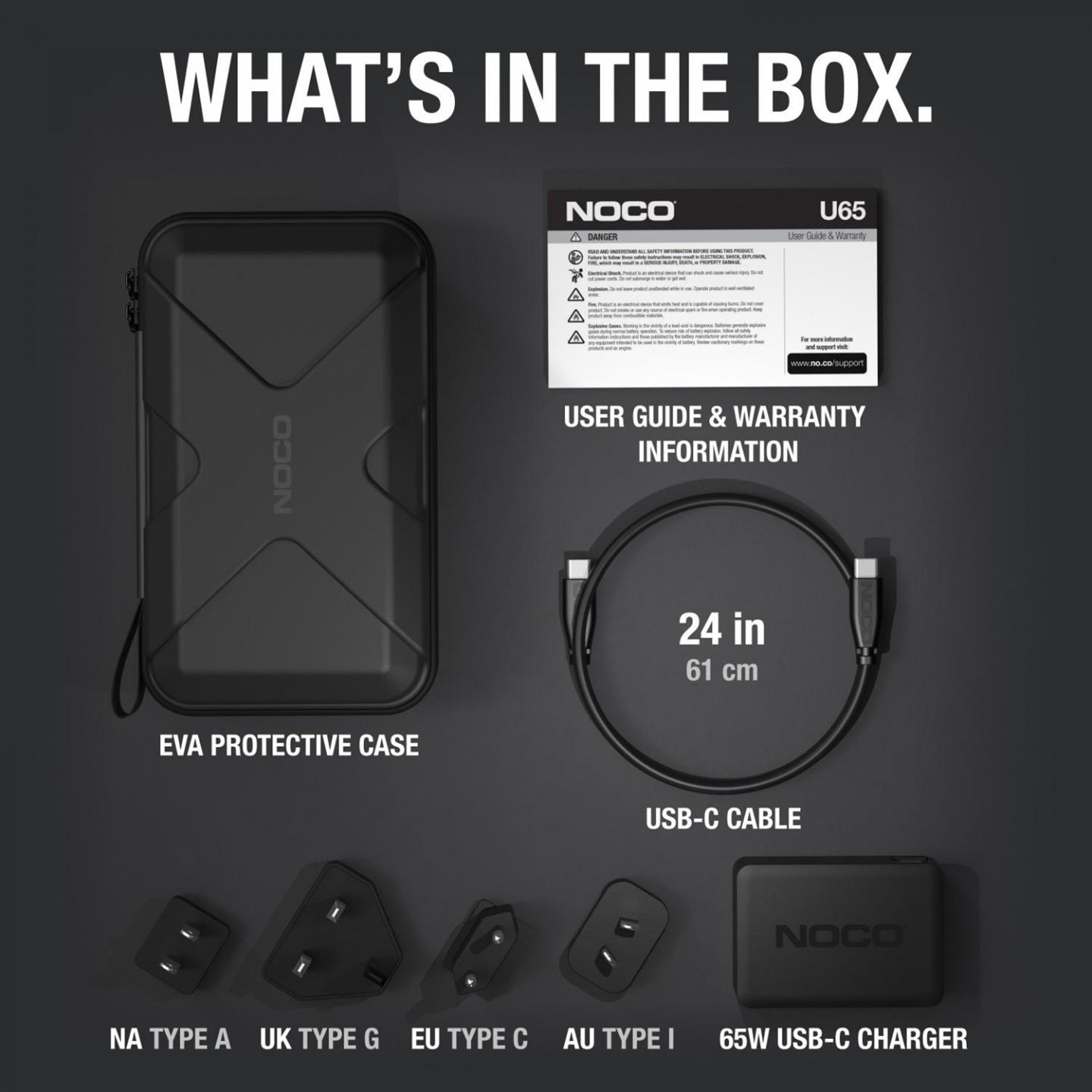 NOCO U65 NOCO U65 65W USB-C Rapid Chargers | Summit Racing