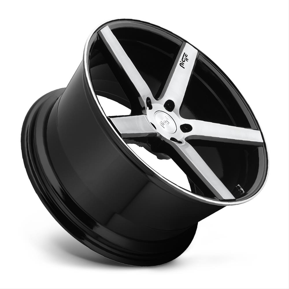 Niche M124 Milan Gloss Black Wheels with Brushed Face | Summit Racing