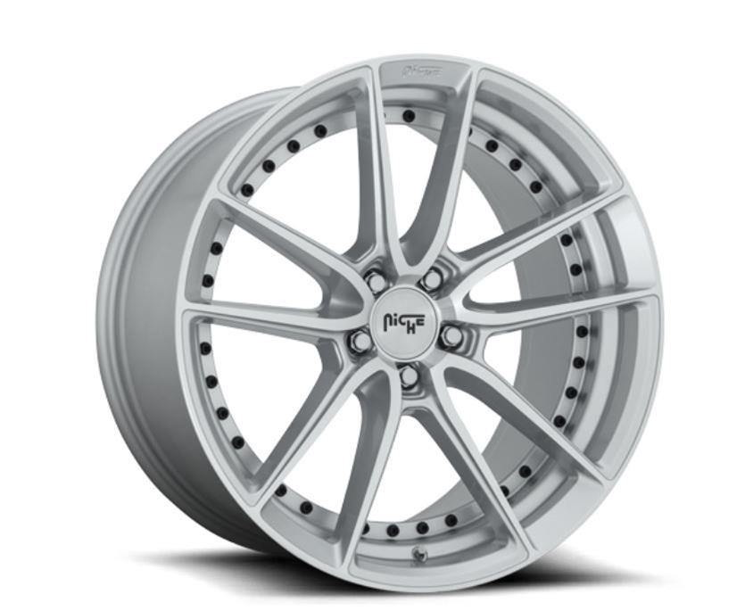 Niche M221 DFS Gloss Silver Wheels with Machined Face | Summit Racing