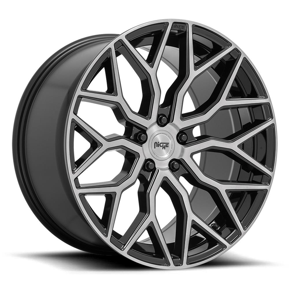 Niche Wheels M262220021+30R Niche M262 Mazzanti Gloss Black Wheels with ...
