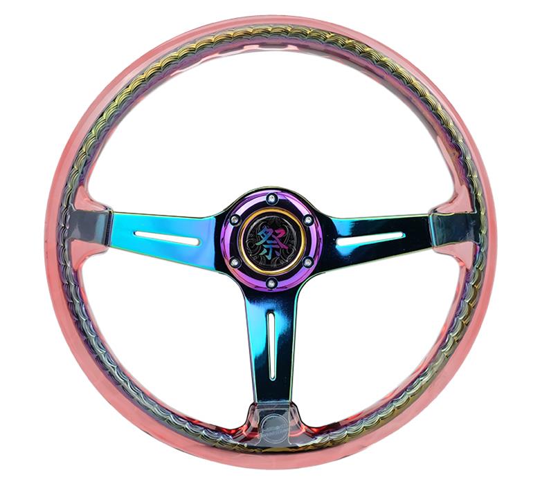 NRG Innovations RST-027MC-RD NRG Deep Dish Steering Wheels with Slit ...
