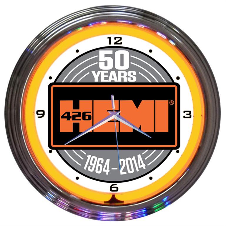 Summit Gifts 8MPORA Hemi 50 Years Neon Wall Clock | Summit Racing