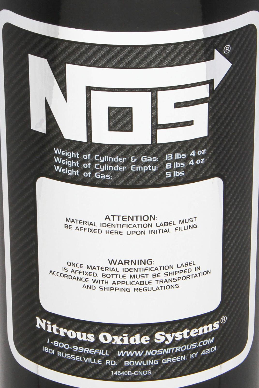 Nitrous Oxide Systems (NOS) 14730BNOS NOS Nitrous Bottles | Summit Racing