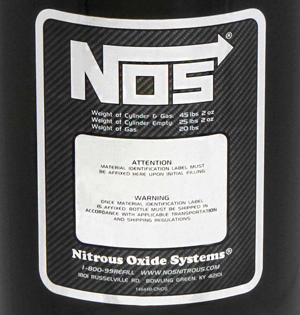 Nitrous Oxide Systems (NOS) 14760BNOS NOS Nitrous Bottles | Summit Racing