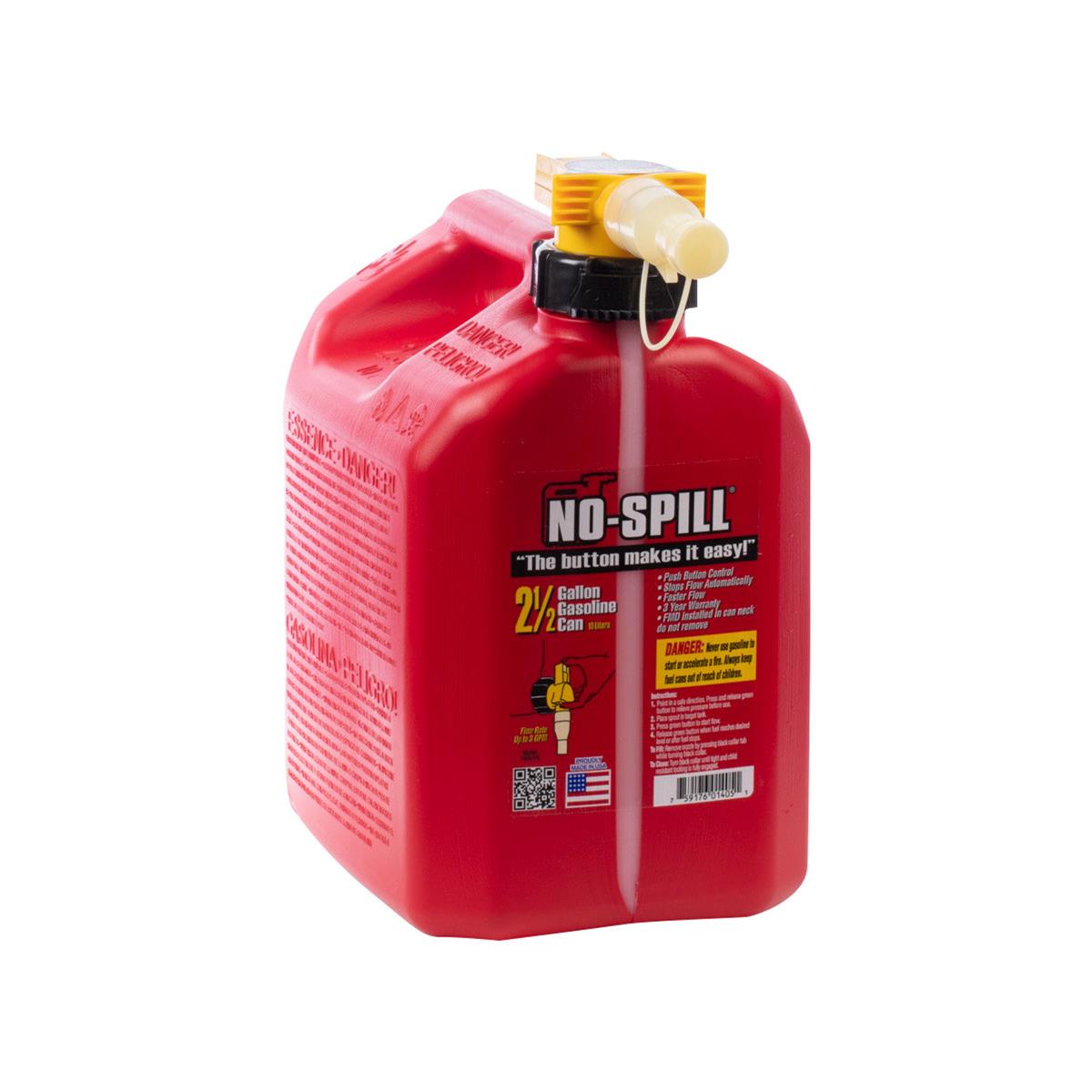 No Spill 1405 No-Spill Gasoline Cans | Summit Racing