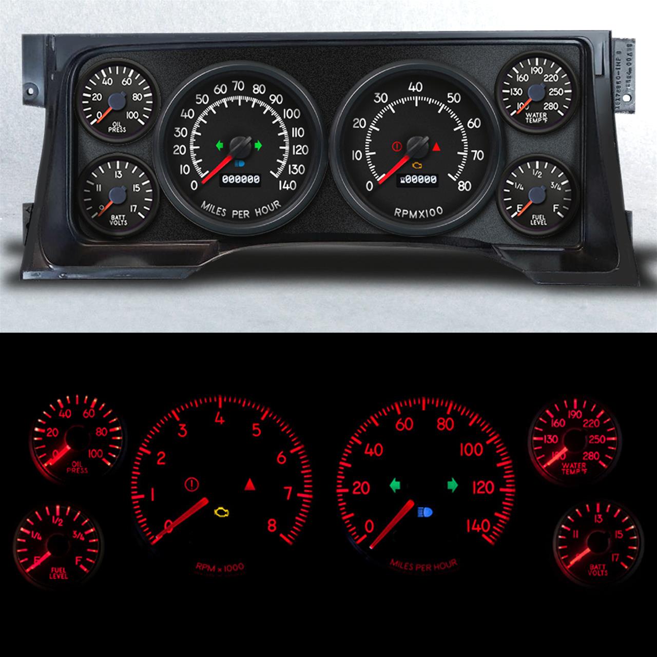NVU Inc 95104-01 New Vintage USA 1995-98 GM Truck Gauge Packages ...