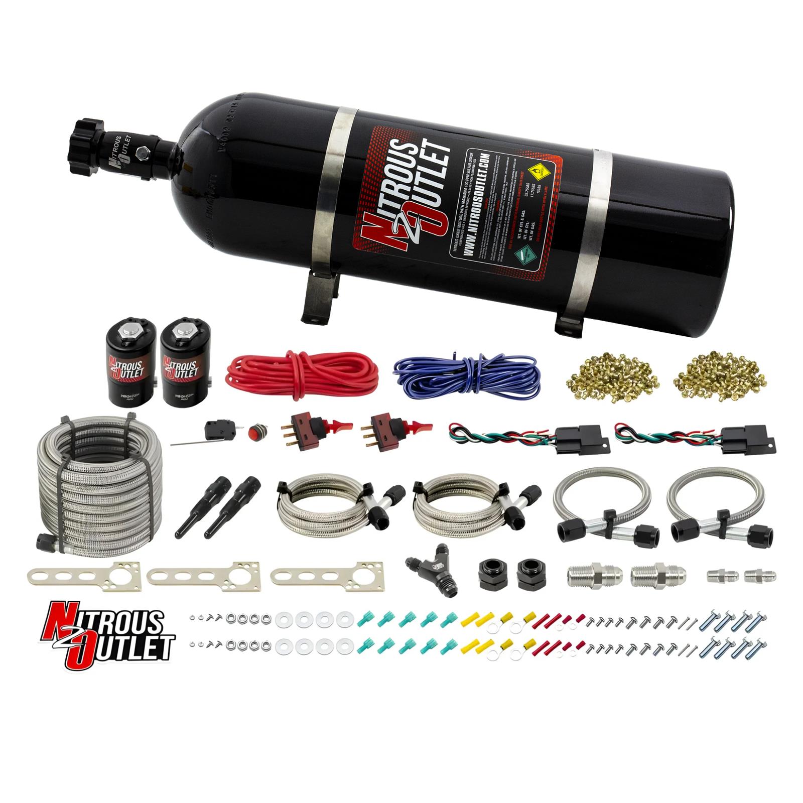Nitrous Outlet 00-10207-15 Nitrous Outlet Dual Nozzle Nitrous Systems ...