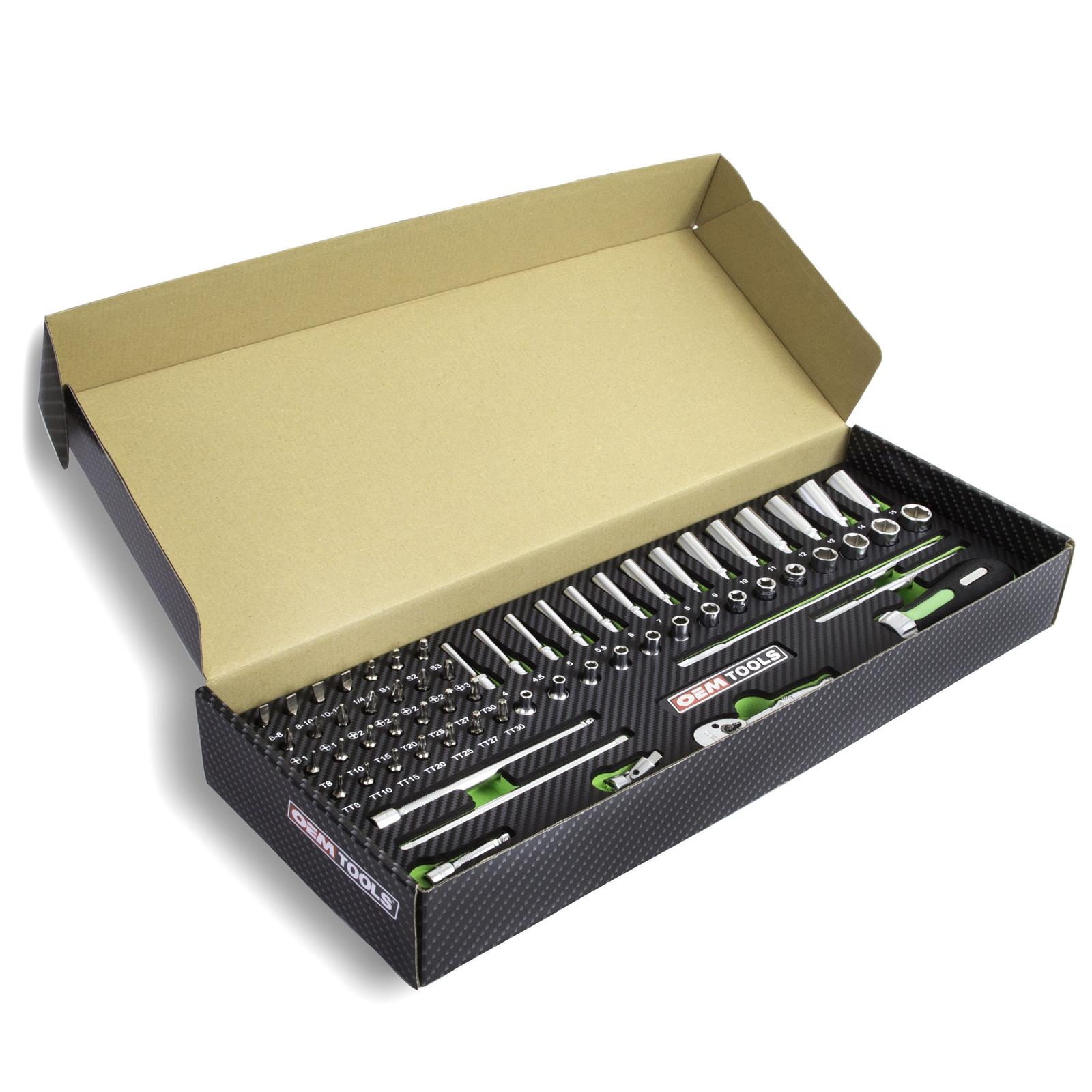 OEMTools 23997 OEM Automotive Tools 64-Piece 1/4 in. Drive Mechanic ...