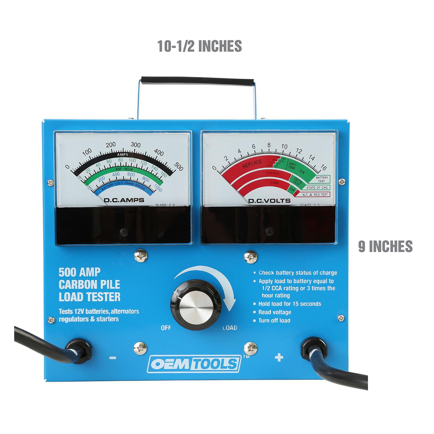 OEMTools 24336 OEM Automotive Tools 500 Amp 12 V Battery Load Testers ...