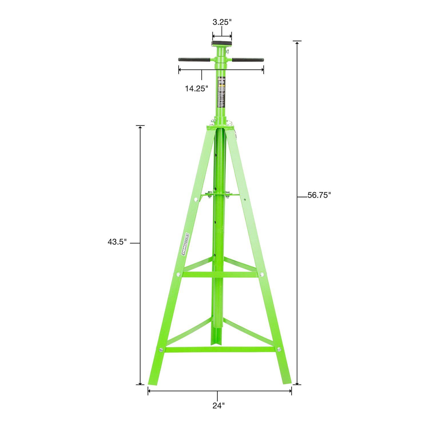 OEMTools 24849 OEM Automotive Tools Underhoist Tripod Jack Stands ...